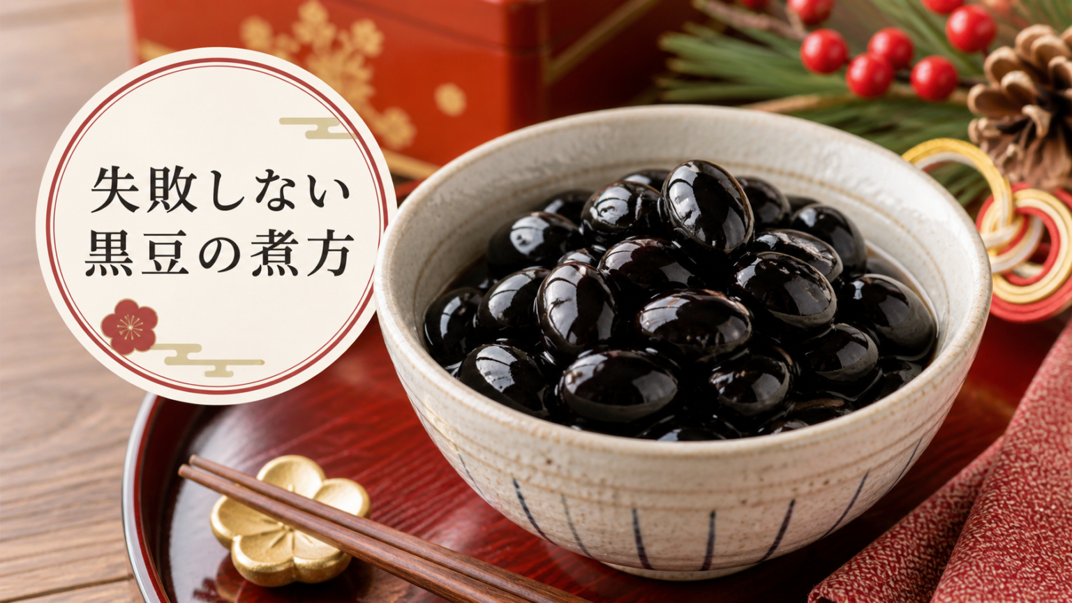 失敗しない黒豆の煮方｜5つのコツとふっくら基本手順 | 笹川ゆきこ CML日記